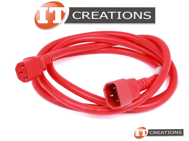 PFC1414E72R Power Cord RED C13 C14 6 FT 15A 250v 73 Inch ( 68.5 IN )