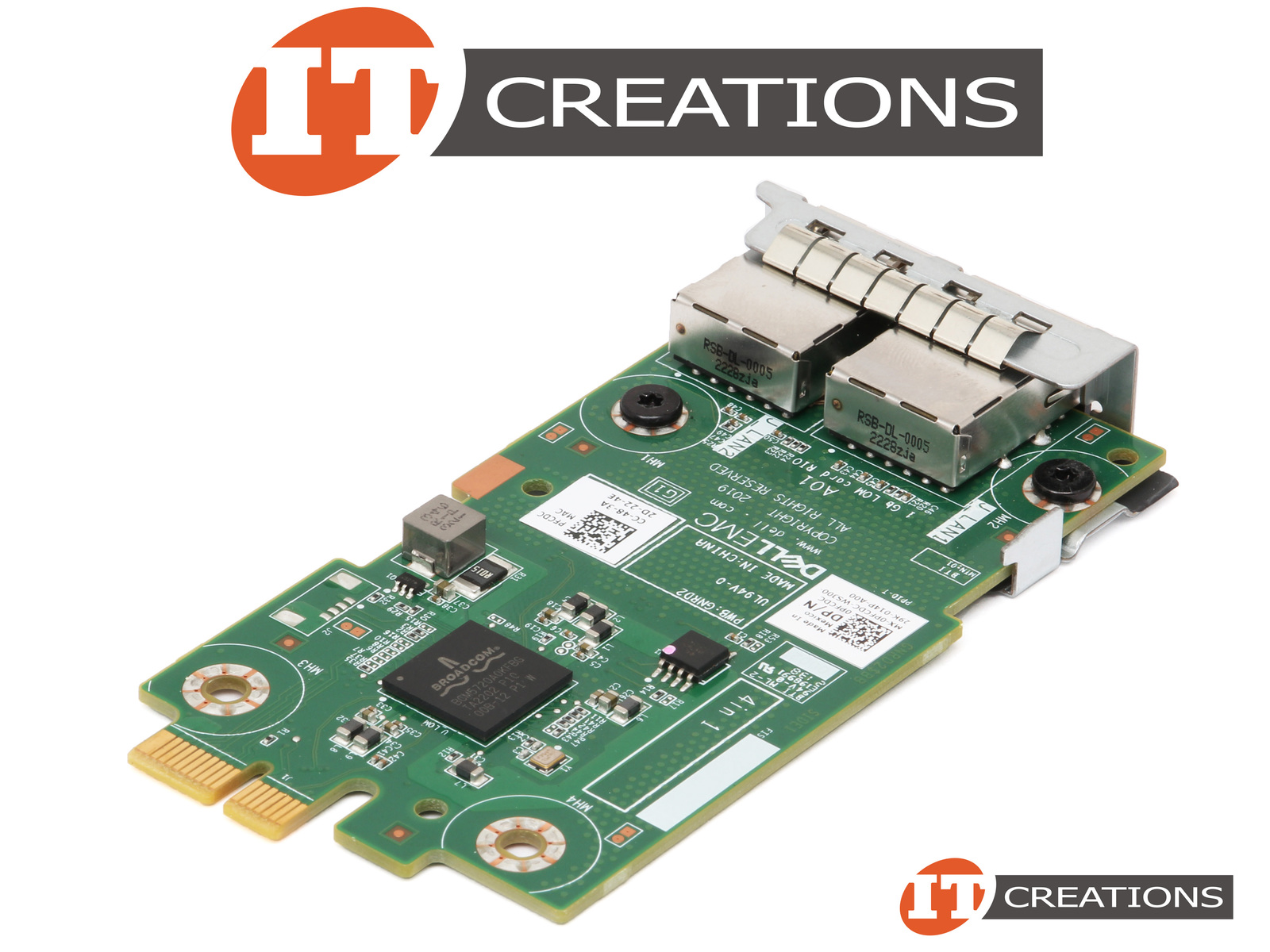 PFCDC DELL / Broadcom Bcm5720 1gbe Base-T Dual Port LOM Card RIO For ...