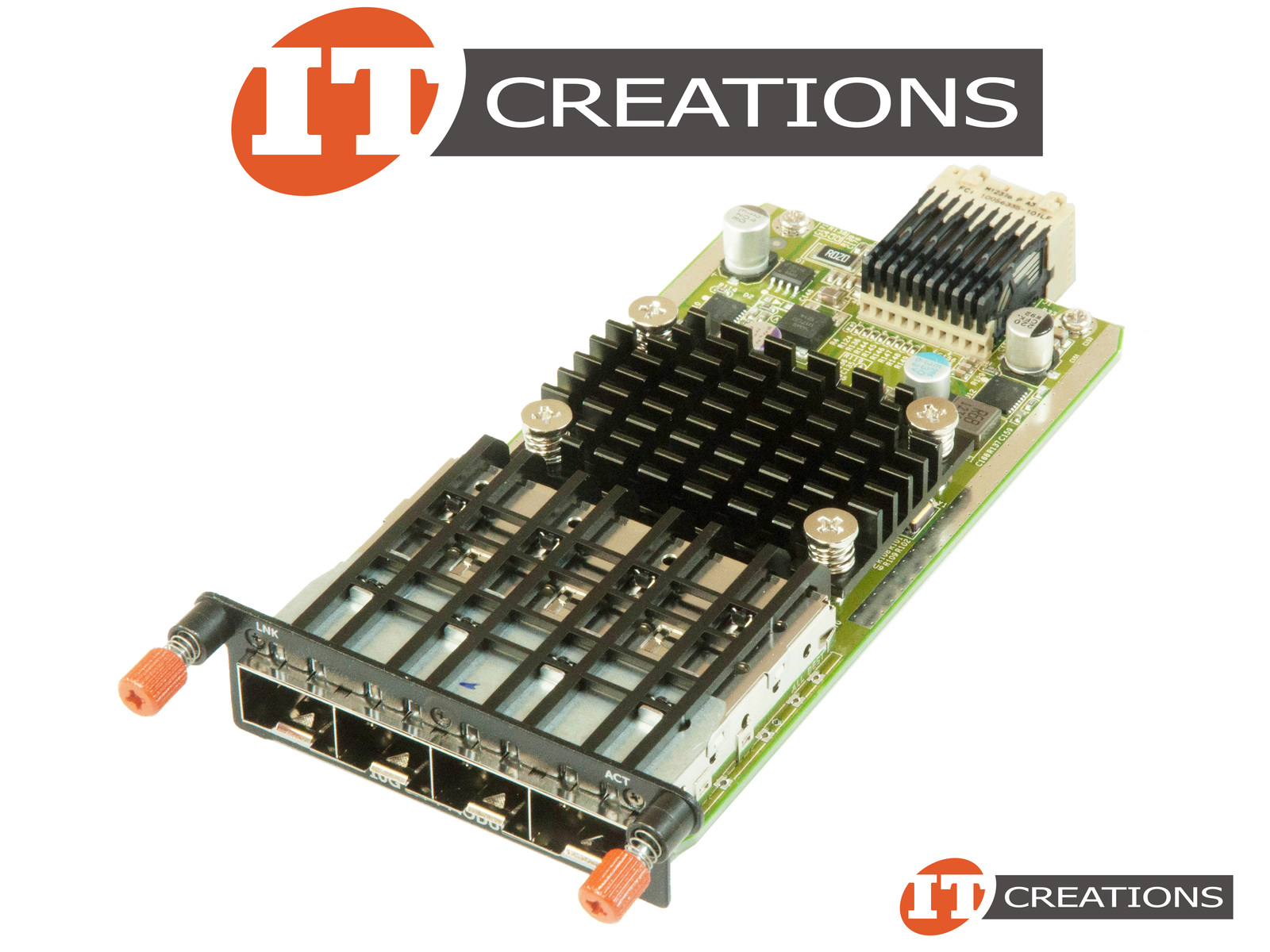 PHP6J DELL PC8100 NETWORK CARD 10GBE SFP+ QUAD PORT FOR FORCE10 MXL SWITCH M1000E MODULE - ( 4 ...