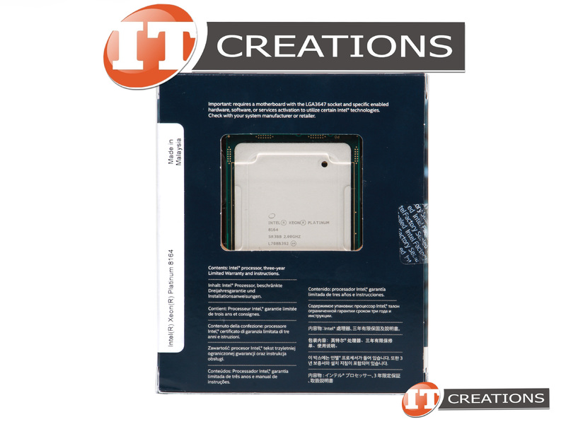 PLATINUM 8164-RETAIL - Retail - INTEL XEON PLATINUM 26 CORE PROCESSOR ...