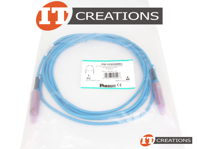 PSF1PXD4MBU - New - Panduit 10gb/s Sfp+ DAC 4M Cable Blue 13.1ft Direct ...