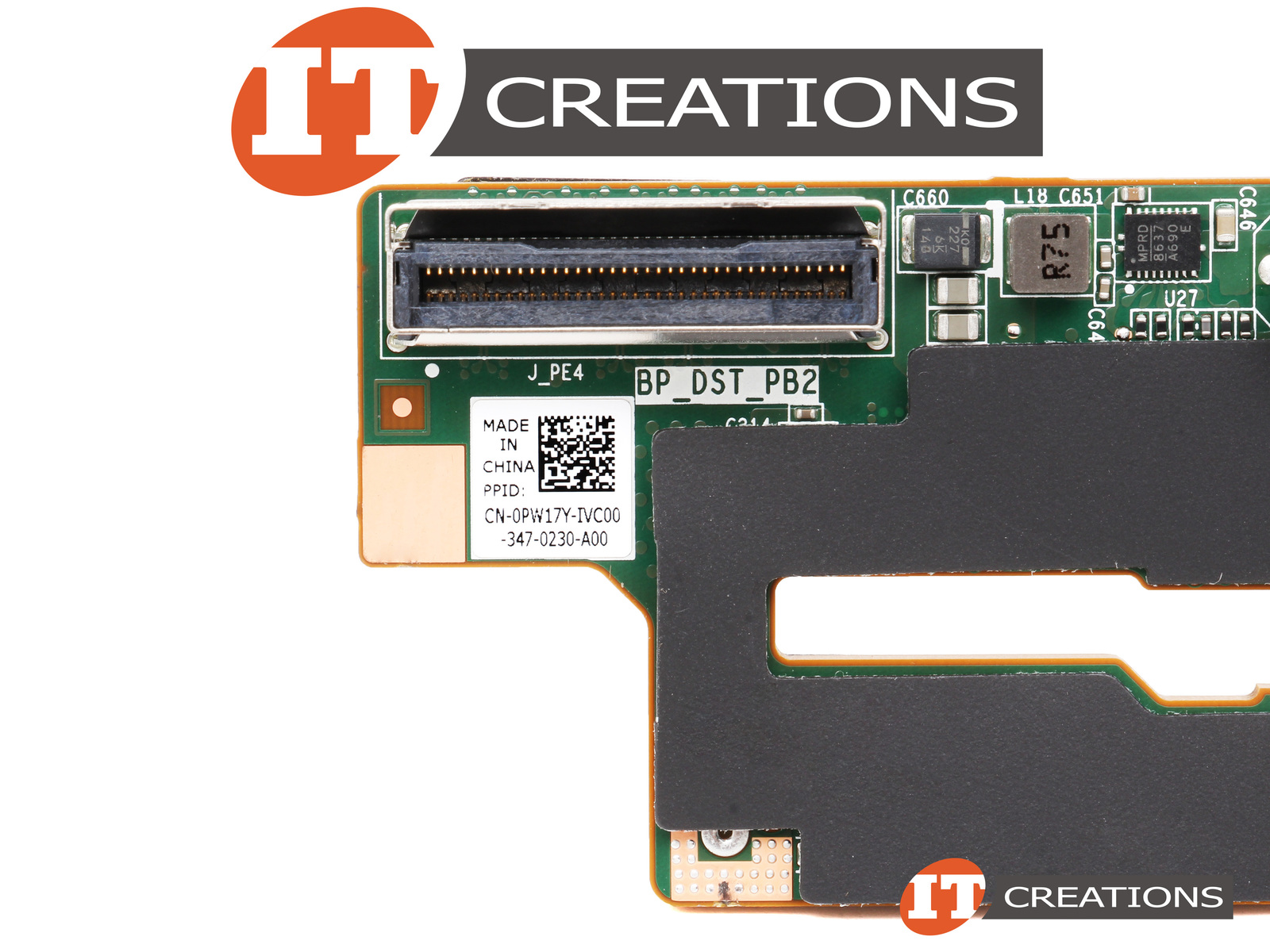 PW17Y DELL PCIE NVME Hard Drive Backplane 2.5 Inch SFF 8 BAY For DELL ...