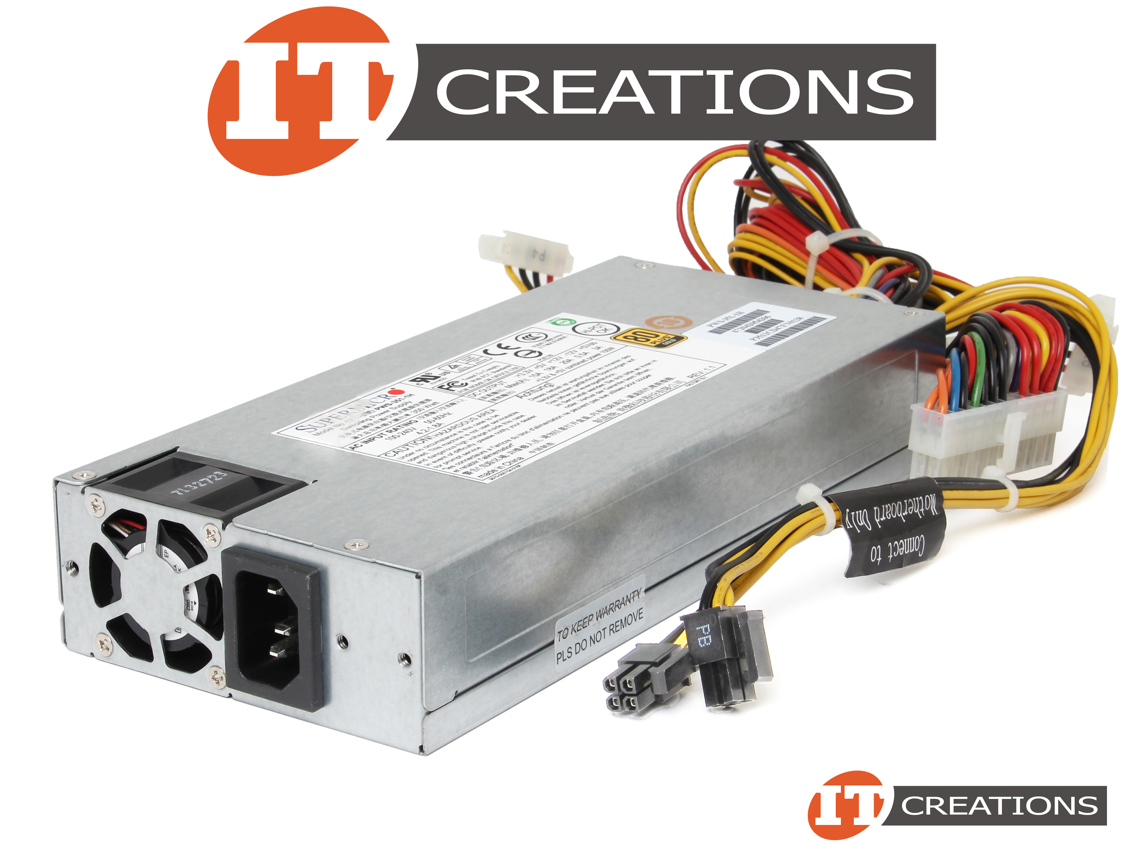 PWS-351-1H Supermicro Power Supply 350w Input 100-240v 4.2-1.8a 50-60hz ...