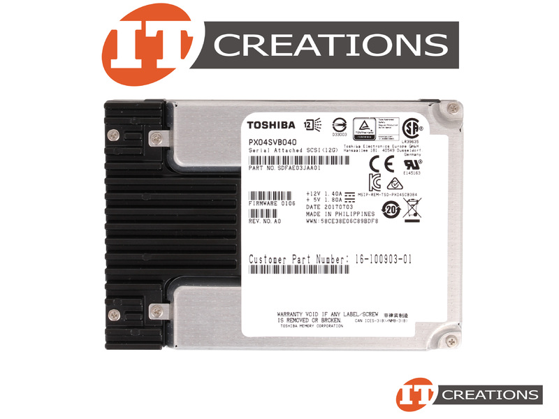 PX04SVB040 - Used - Toshiba 400GB MLC SAS III 2.5 Inch Small Form ...