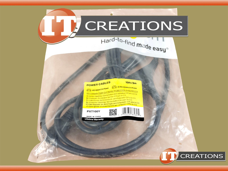 PXT100Y Startech Power Cord Power Extension Y Cable 10 FT 1X IEC 320 ...