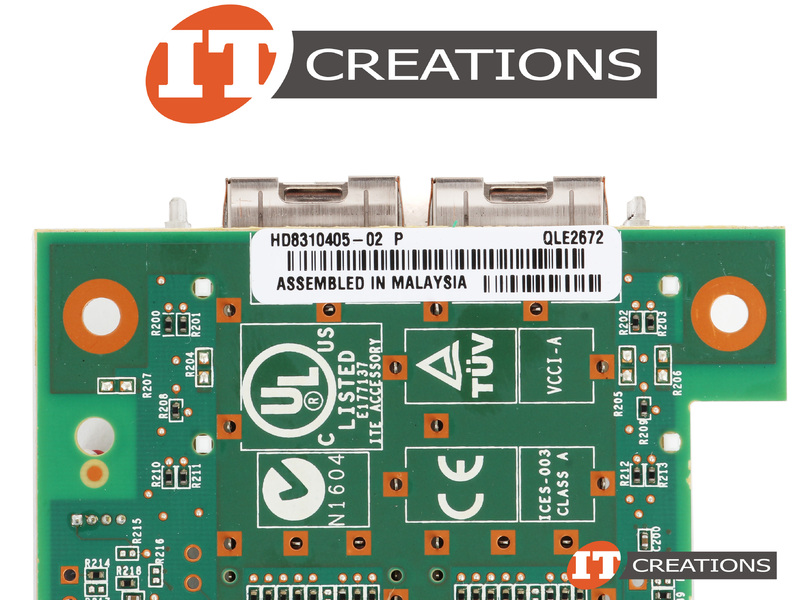 QLE2672-NO BRACKET Marvell / Qlogic Qle2672 FCA 16gb/s Dual Port Sfp+ ...
