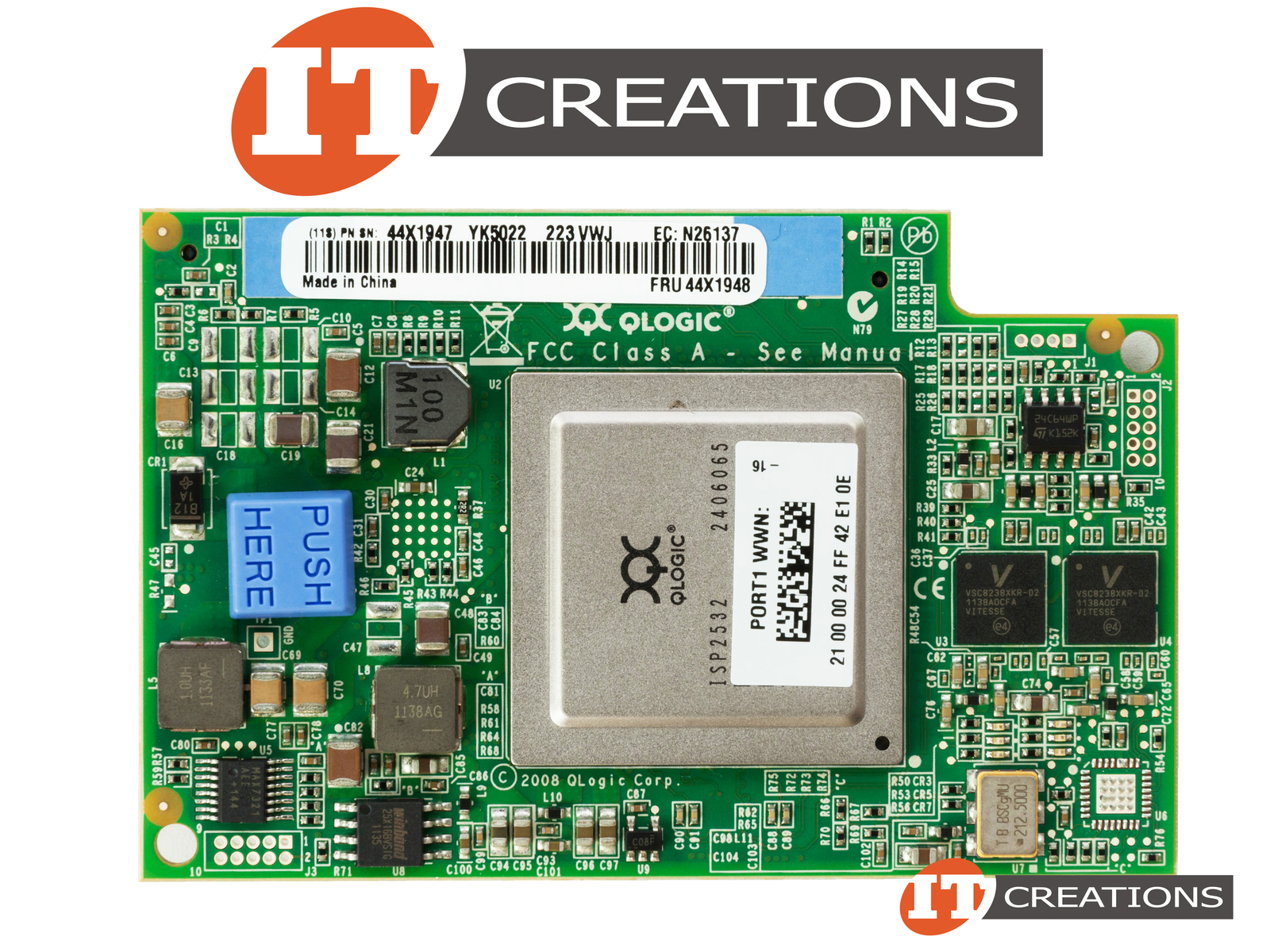 QMI2582-IBM IBM / QLOGIC QMI2582 8GB DUAL PORT FC EXPANSION CARD FOR ...