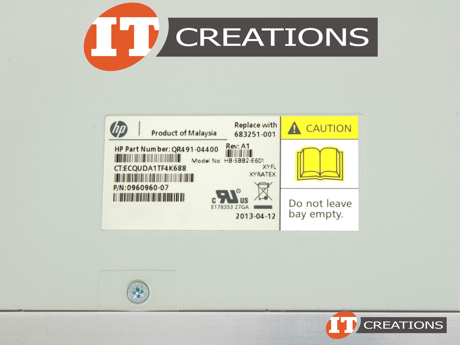 QR491-04400 HP I/O SAS Module Drive Shelf For HP 3par Storeserv 7000 ...