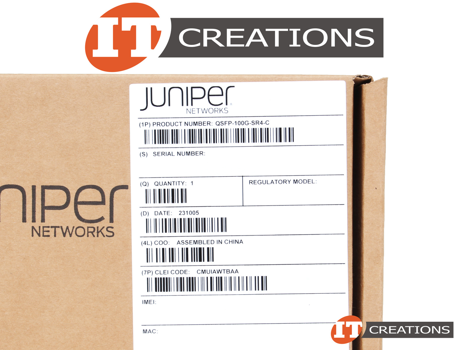 QSFP-100G-SR4-C-NEW - New - Juniper 100gb/s Qsfp28 MPO-12 Transceiver ...