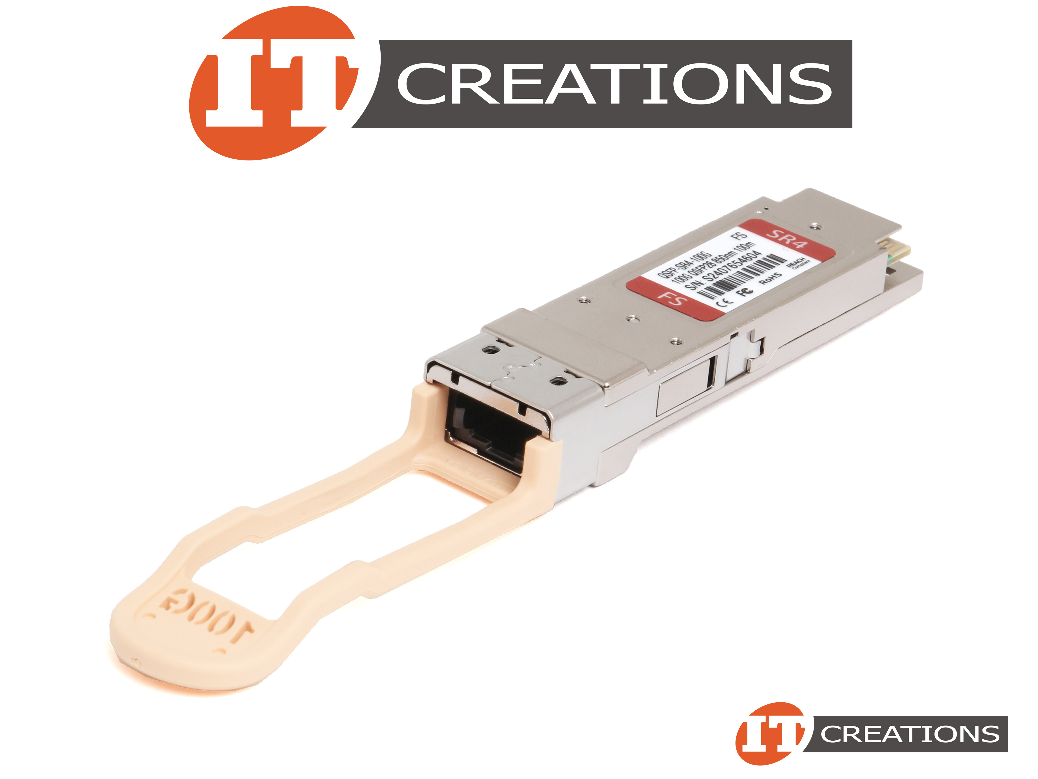 QSFP-SR4-100G Fiberstore 100gbase-SR4 Qsfp28 100m DOM MPO-12 / UPC MMF ...