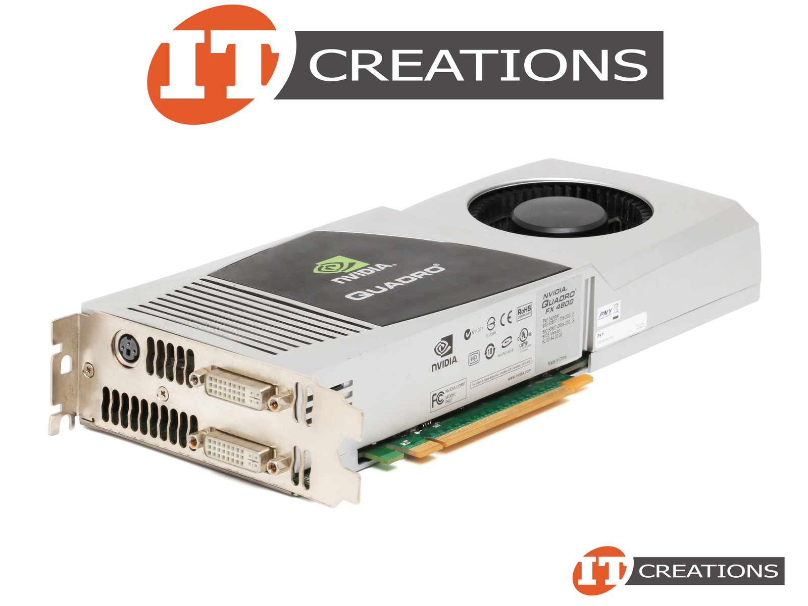 QUADRO FX4800-PNY PNY Nvidia Quadro FX 4800 GPU MAC Edition 1.5GB 192 ...