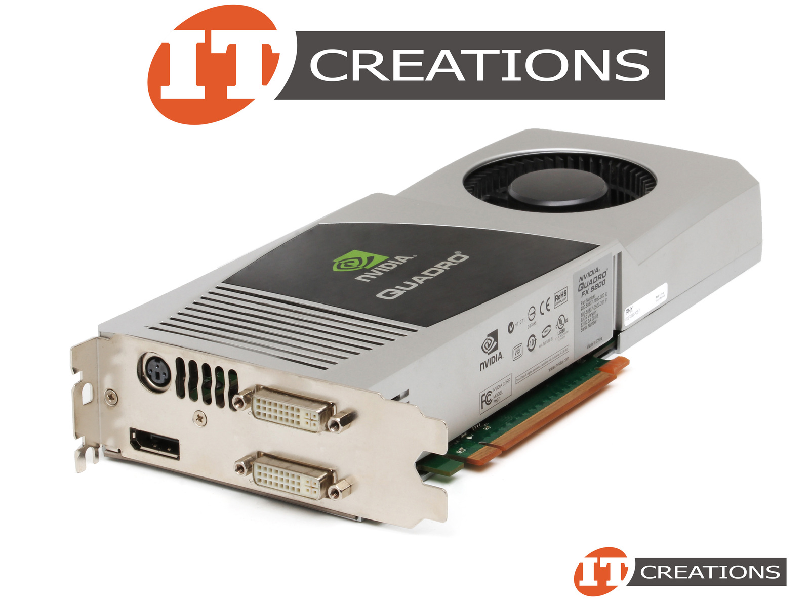 QUADRO FX 5800-PNY - Used - PNY NVIDIA QUADRO FX 5800 GPU 4GB 240 CUDA ...