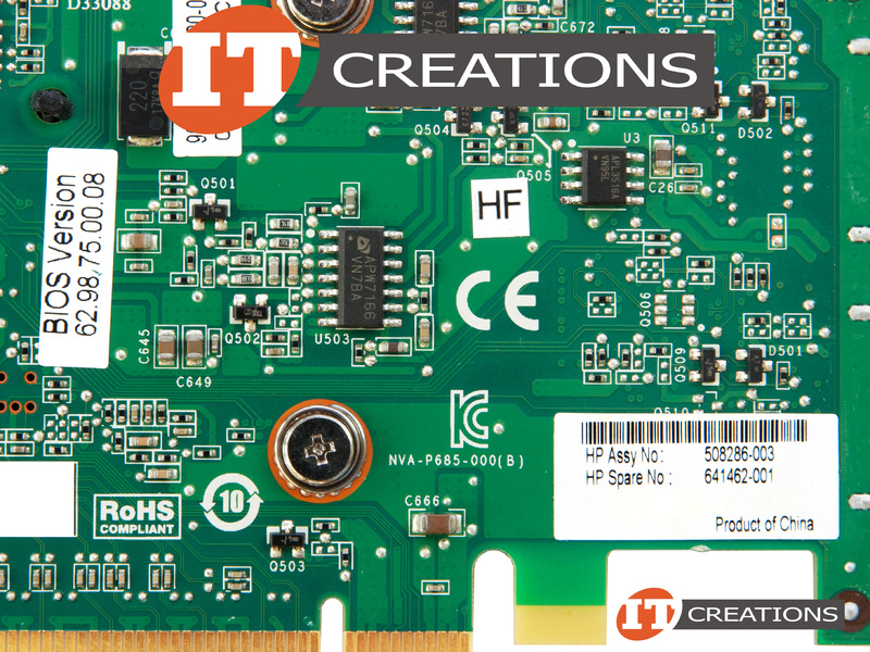 QUADRO NVS 295 X16-HP-HIGH P - Refurbished - HP NVIDIA QUADRO NVS 295 ...