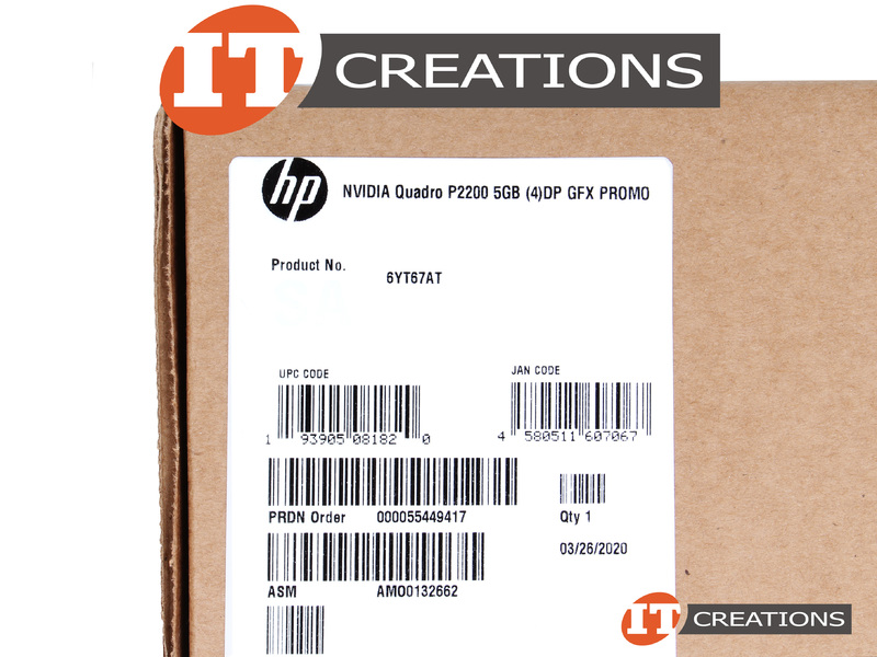 QUADRO P2200-HP-RETAIL - Retail - HP Nvidia Quadro P2200 Pascal GPU 5GB ...