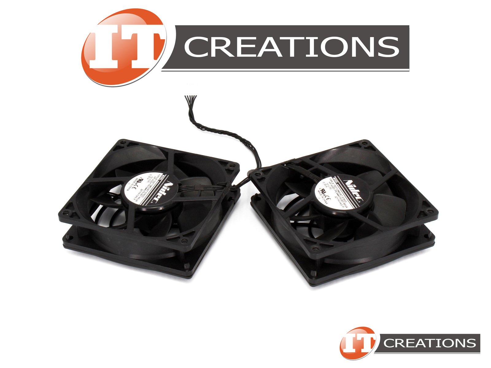 QUR0912VH-Z820-2FAN HP Dual Rear FAN 12V DC 0.35a For HP Z620 / Z640 ...
