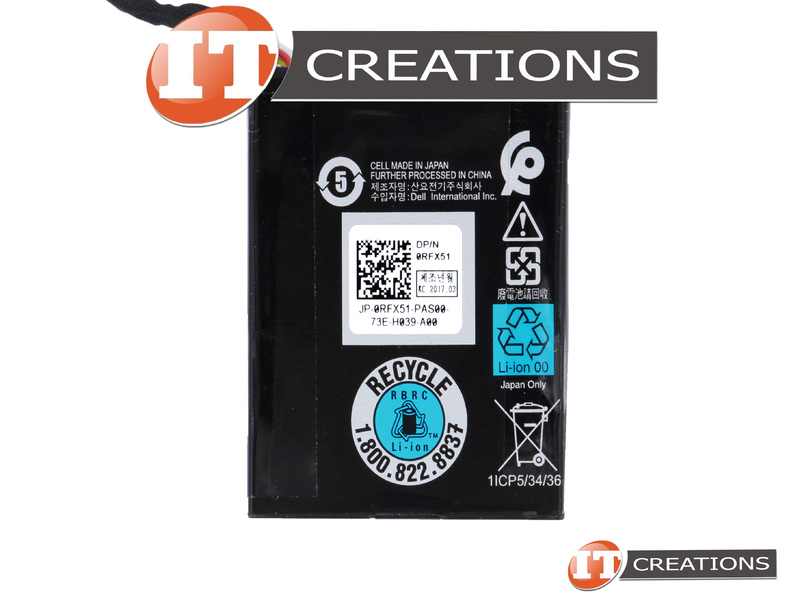 RFX51 DELL Rechargeable LI-ION Perc Battery For DELL EMC Poweredge ...