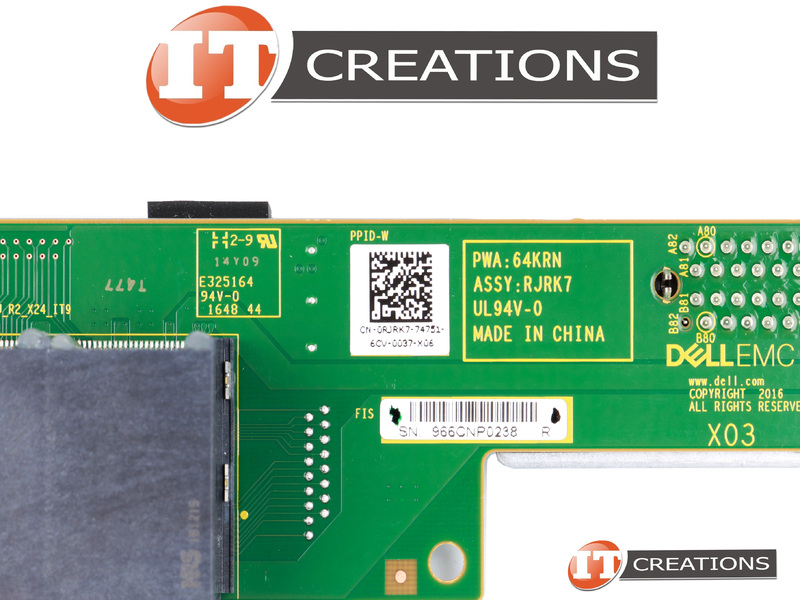 RJRK7 DELL Rear Center Riser Board For DELL EMC Poweredge R740 / R740xd ...