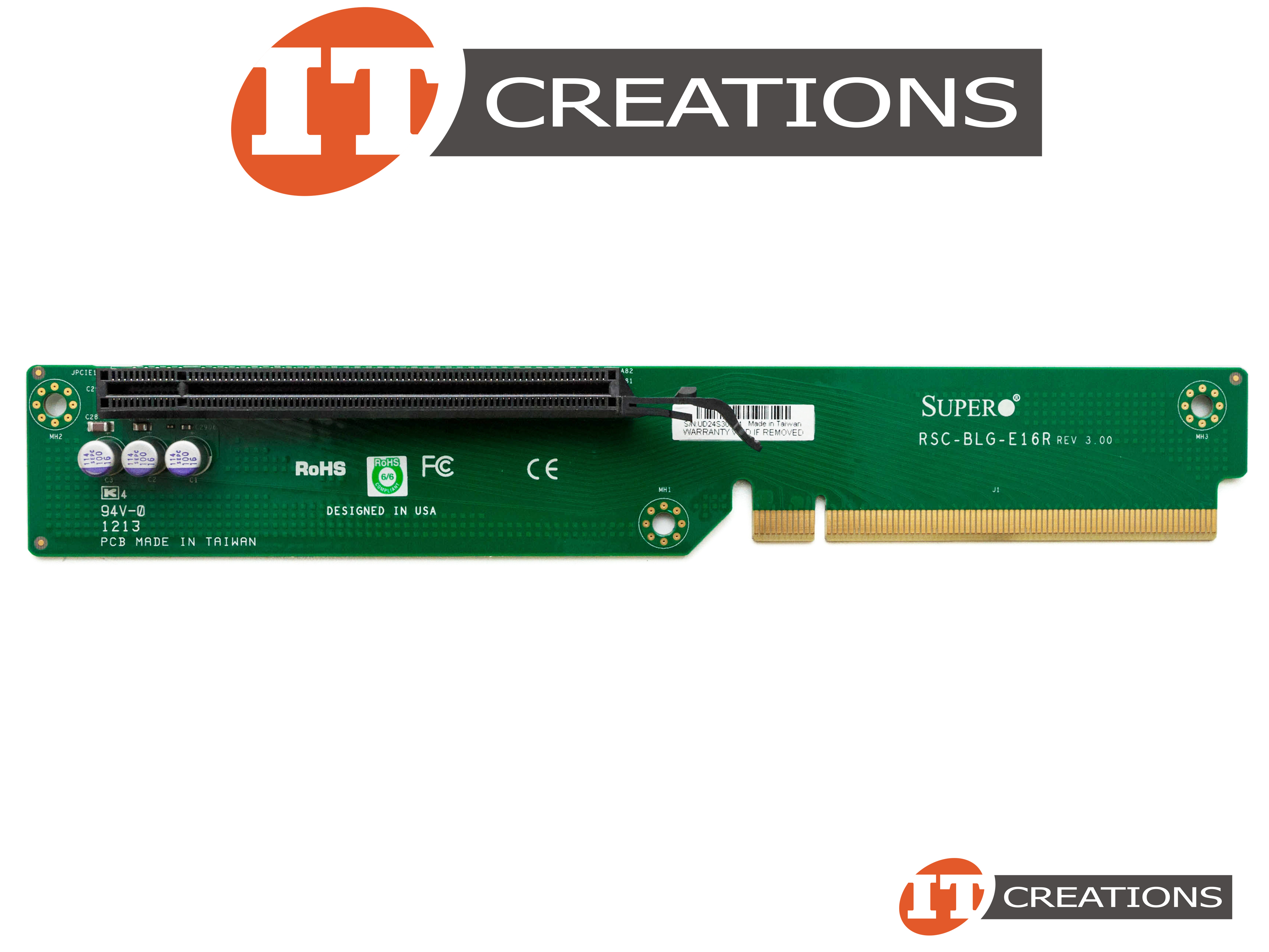 RSC-BLG-E16R SUPERMICRO RIGHT PCI RISER CARD FOR SUPERMICRO GPU ...