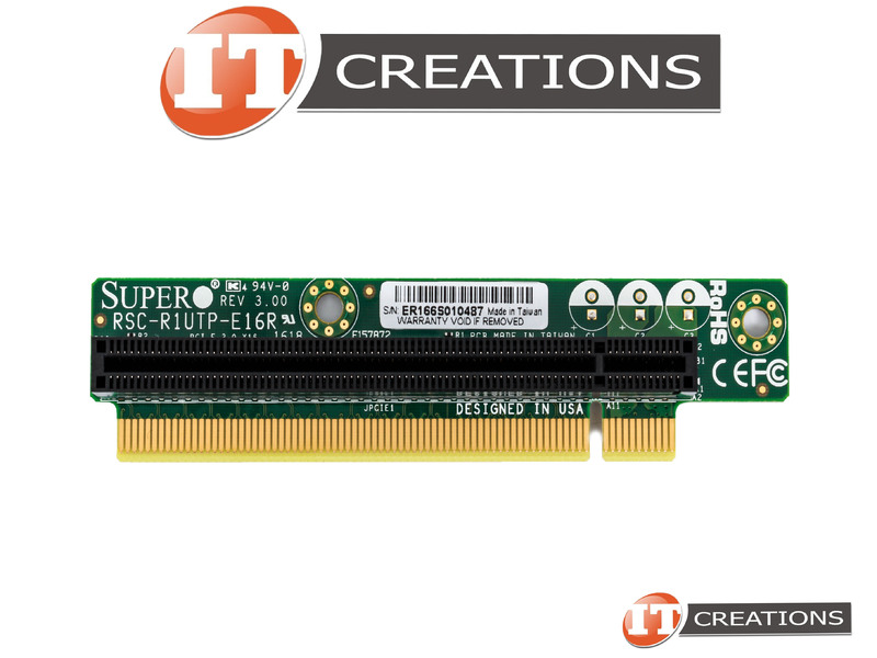 RSC-R1UTP-E16R Supermicro 1x16 Riser Card For Supermicro X11dpt-PS ...