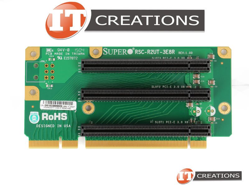 RSC-R2UT-3E8R Supermicro Riser Card X8 ( 3 ) Three PCI-E 3.0 X8 Slots ...