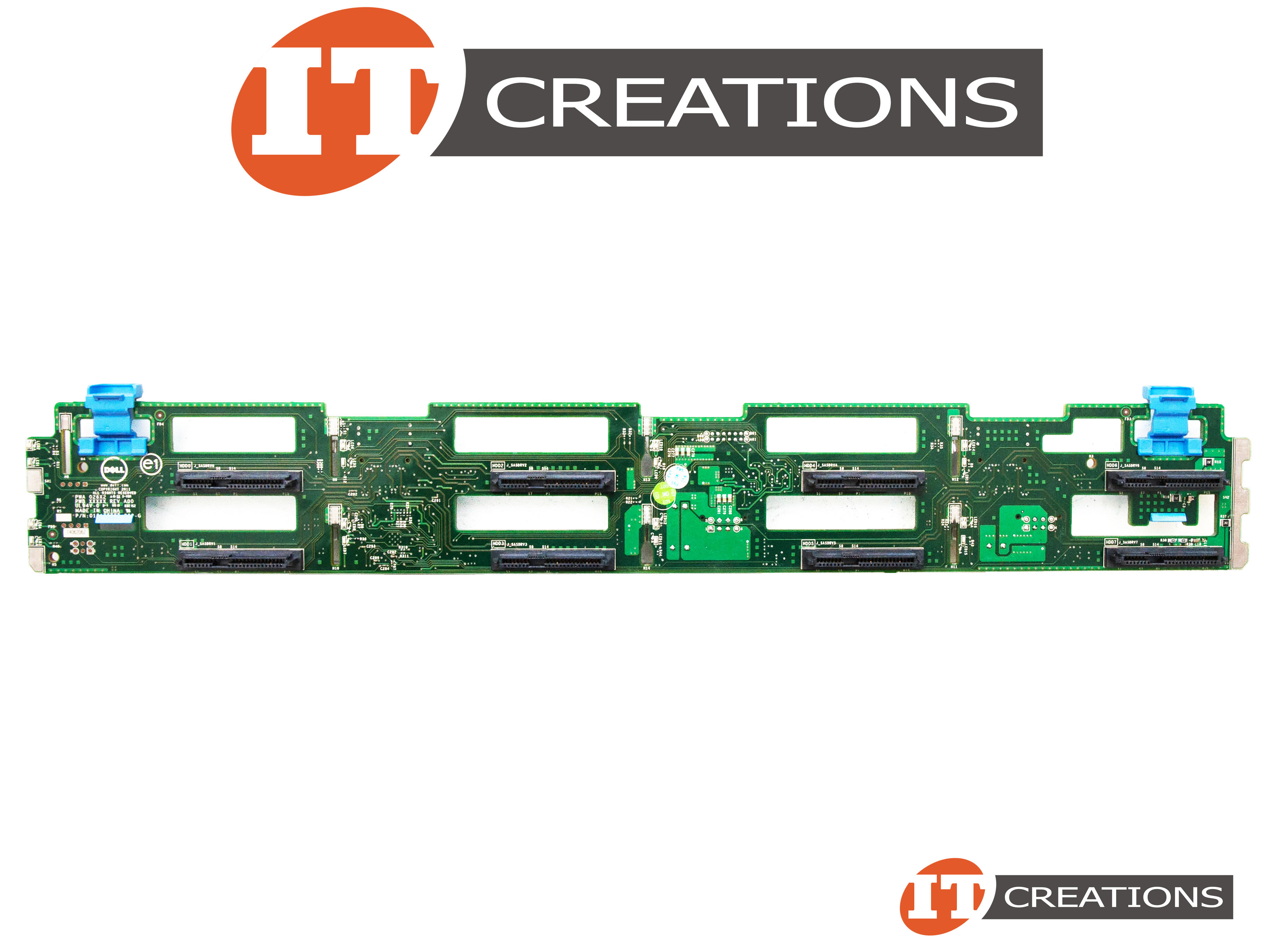 RVVMP DELL HARD DRIVE BACKPLANE 3.5 INCH LARGE FORM FACTOR LFF 8 BAY ...