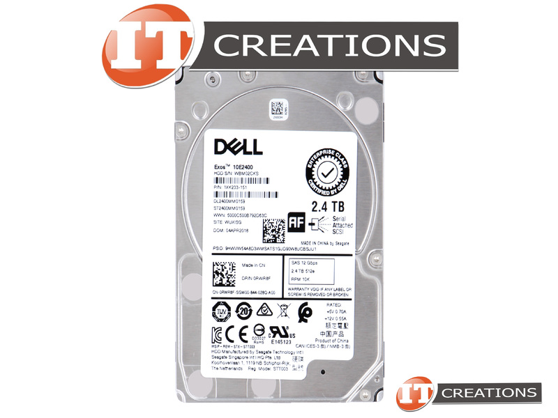 RWR8F - Refurbished - DELL / SEAGATE 2.4TB 10K RPM SAS III 2.5 INCH ...