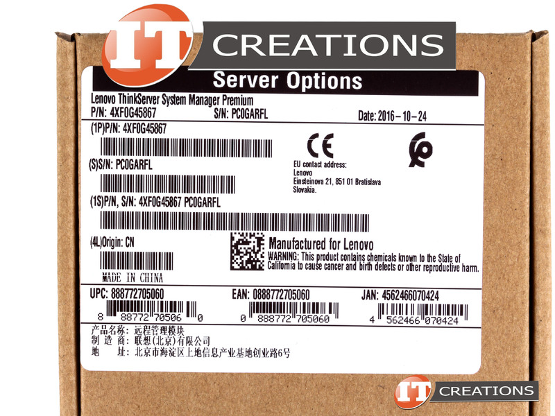 SC50A06678-RETAIL - Retail - Lenovo Premium Remote Management Module ...