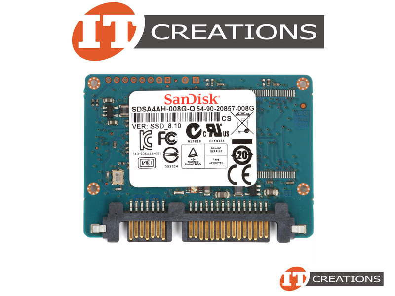 SDSA4AH-008G-Q - Used - Sandisk 8GB MLC Isata Half Slim Internal 3gb/s ...