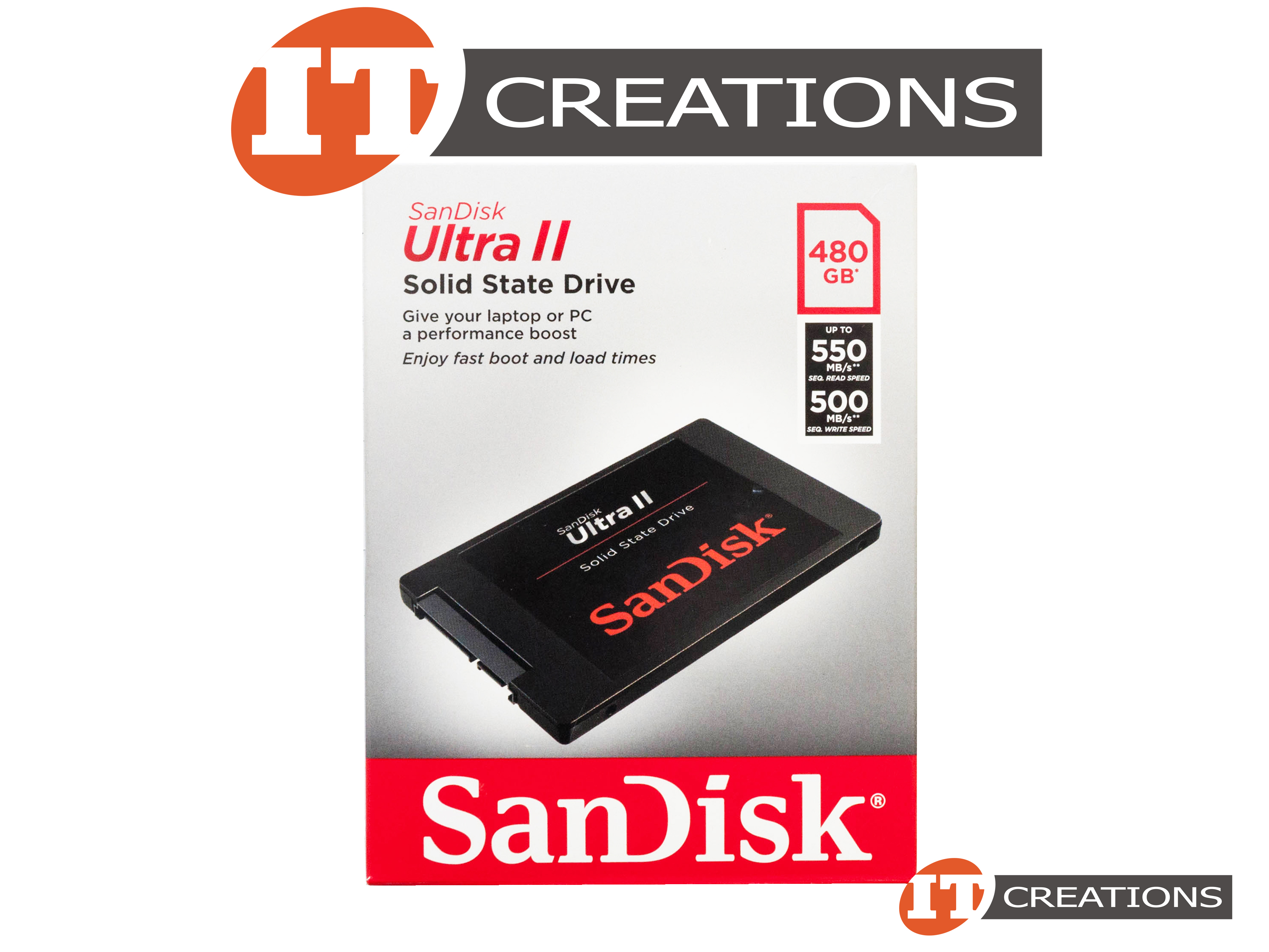 SDSSDHII-480G-G25-RETAIL - Retail - Sandisk 480GB SATA III 2.5 Inch Small Form Factor SFF ...