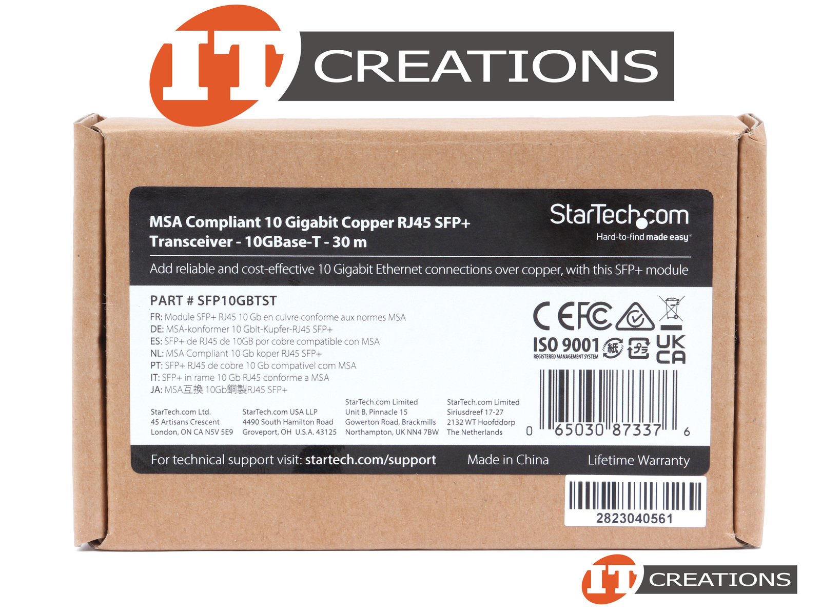 SFP10GBTST-NEW - New - Startech 10gbe Base-T- Copper Sfp+ Transceiver ...