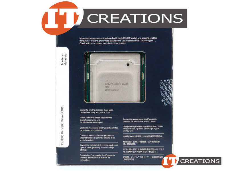 SILVER 4208-RETAIL - Retail - Intel Xeon Silver 8 Core Processor 4208 2 ...