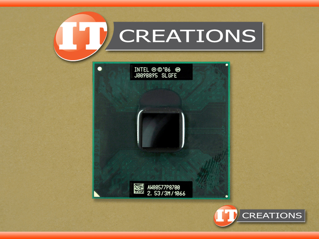 SLGFE - New Other - INTEL CORE 2 DUO DUAL CORE PROCESSOR P8700 2.53GHZ 3MB L2 CACHE 1066MHZ FSB 25W