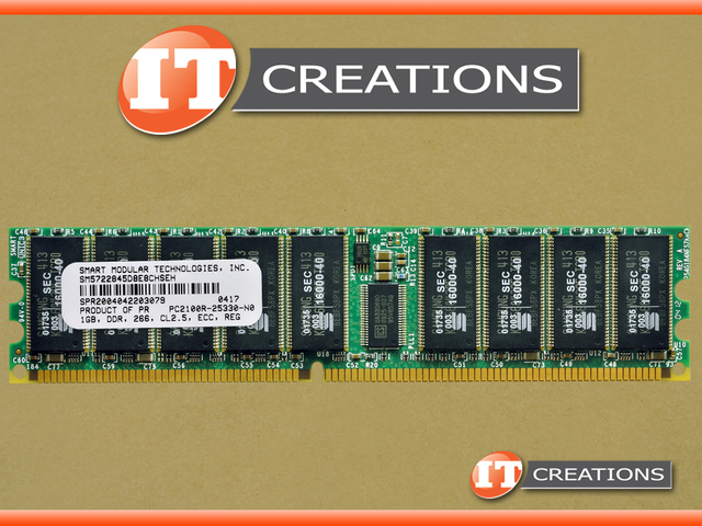 SM5722845D8E8CHSEH HP / Smart 1GB PC-2100r DDR-266 Registered ECC Cl2.5 184 PIN Memory Module