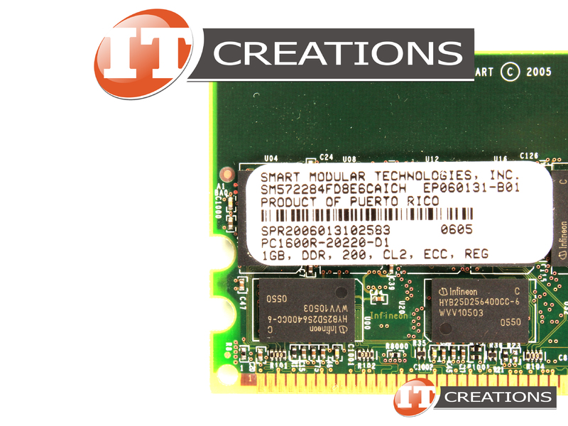 SM572284FD8E6CAICH HP / SMART MODULAR TECH 1GB PC-1600R DDR-200 ...
