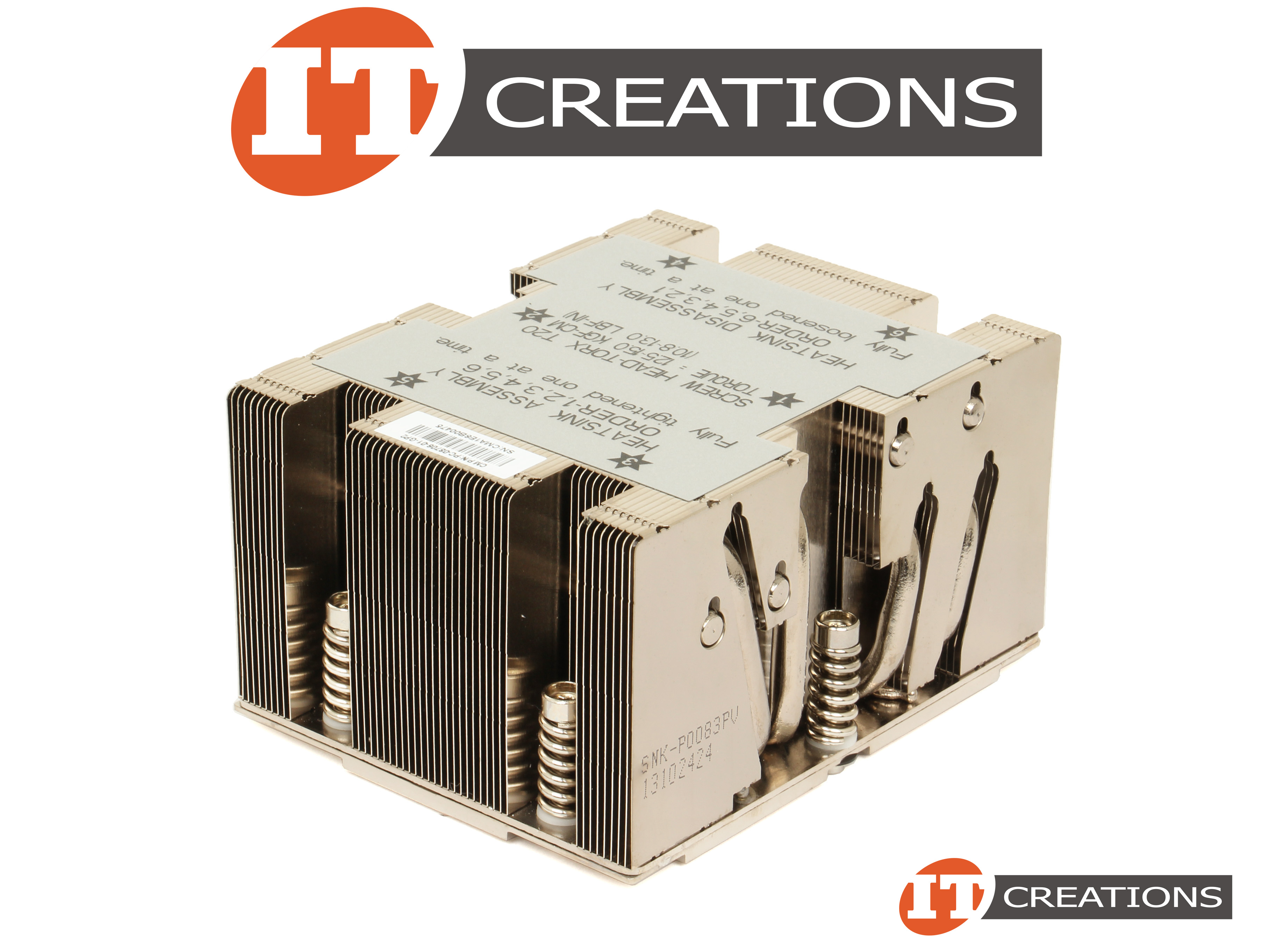 SNK-P0083PV - New - Supermicro 2U Heatsink Screw Down Type SP5 Socket ...