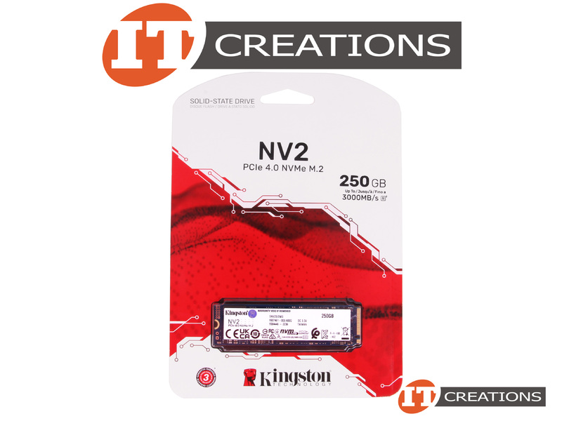 SNV2S-250G-RETAIL - Retail - Kingston 250GB 112-Layer TLC PCIE Gen4 X4 ...