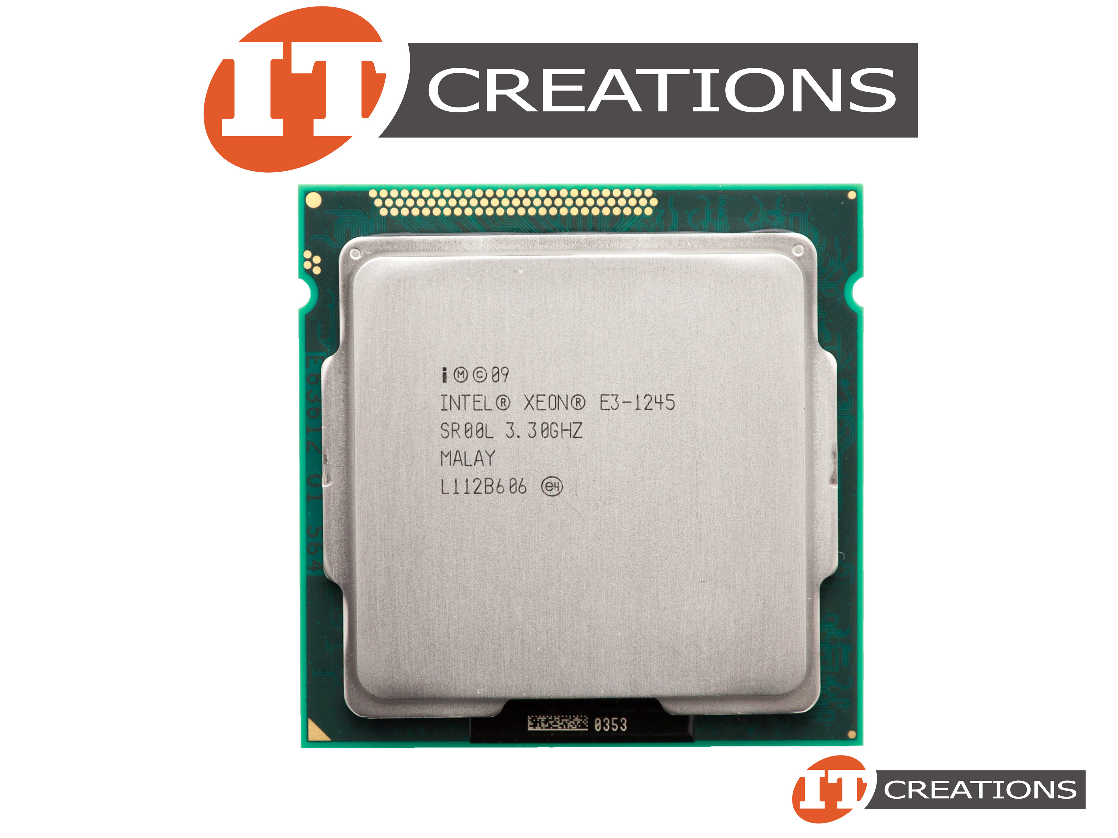 SR00L - Used - Intel Xeon Quad Core Processor E3-1245 3.3GHZ 8MB Smart Cache 5gt/s DMI TDP 95W