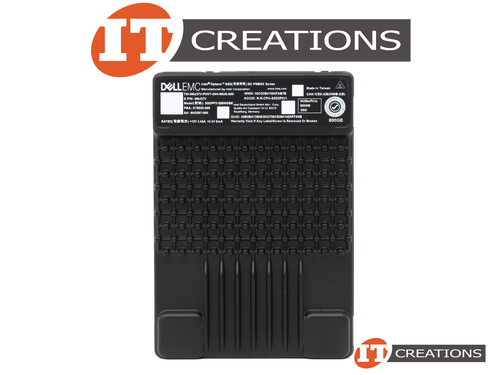 SSDPF21Q800GBE-DELL - Refurbished - DELL EMC / Intel 800GB PCIE 4.0 X4 ...