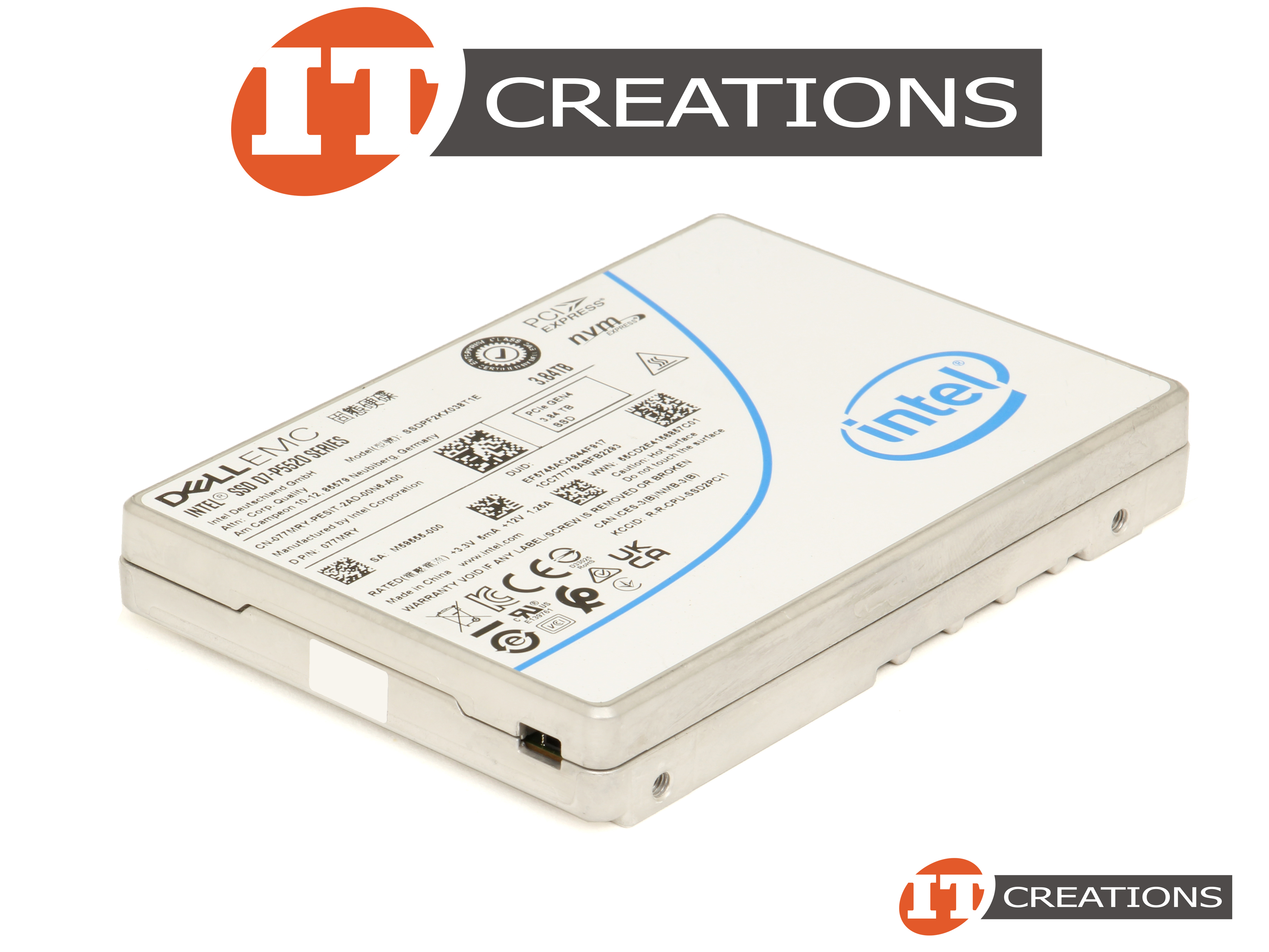 SSDPF2KX038T1E-DELL - Refurbished - DELL EMC / Intel 3.84TB 144l TLC ...