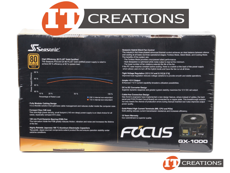 SSR-1000FX-NEW - New - Seasonic Power Supply 1000w 80 Plus Gold GX-1000 ...