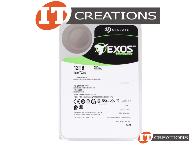 ST12000NM001G - New - SEAGATE 12TB 7.2K RPM SATA III 3.5 INCH LARGE ...