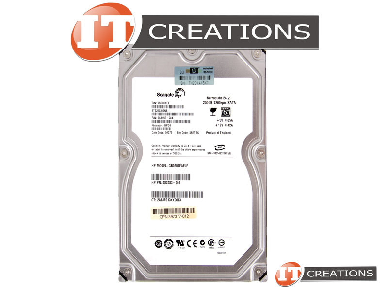 ST3250310NS SEAGATE 250GB 7.2K RPM SATA 3.5 INCH HARD DRIVE