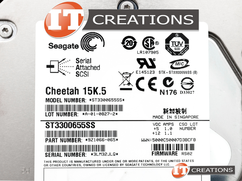 ST3300655SS - Used - SEAGATE 300GB 15K RPM SAS 3.5 INCH LARGE FORM ...