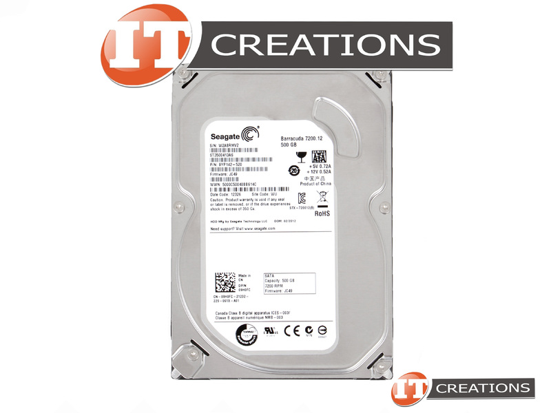 ST3500413AS-DELL - Refurbished - DELL / SEAGATE 500GB 7.2K RPM SATA III ...