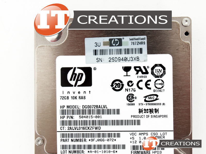 ST9146803SS#72-HP - Refurbished - HP / SEAGATE 72GB 10K SAS 2.5 INCH ...