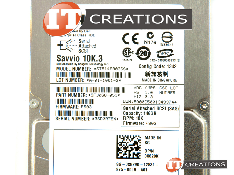 ST9146803SS-DELL SEAGATE 146GB 10K RPM SAS 2.5 INCH ENTERPRISE SAVVIO ...