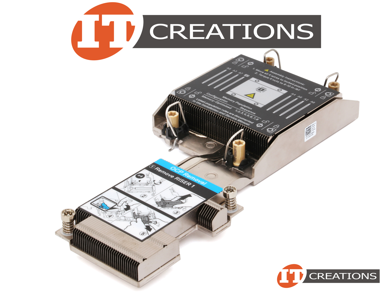 T0FVH DELL Cpu1 High Performance Heatsink For DELL EMC Poweredge C6620 ...