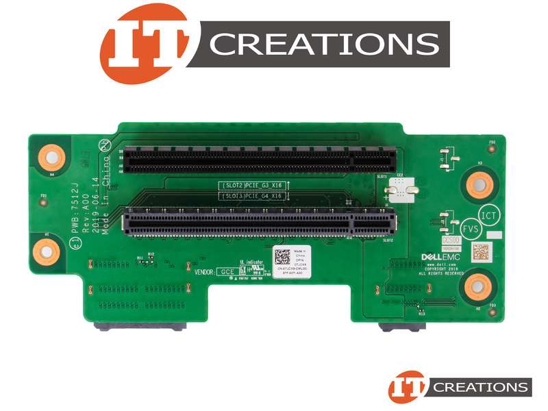 TJCX9 DELL Dual X16 PCIE Riser Board For DELL EMC Poweredge R7515 Riser ...
