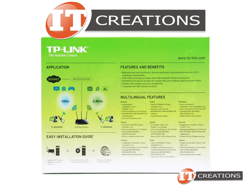 TL-WDN4800-NEW - New - TP Link N900 Wireless Dual Band 2.4GHZ OR 5GHZ ...