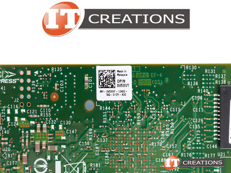 V5XVT-NO BRACKET DELL / Intel I350-T2 1GB Dual Port PCI-E 2.1 X4 5gt/s ...